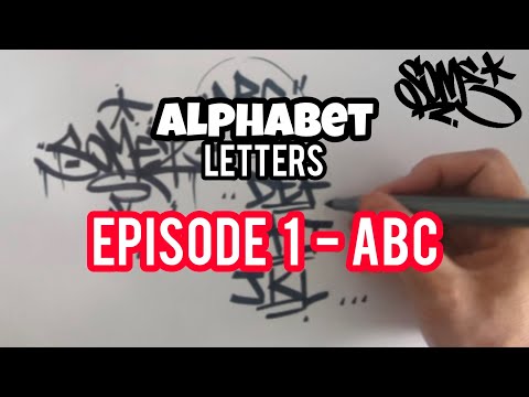 ALPHABET LETTERS - Episode 1 - ABC #graffiti #lettering #handstyle