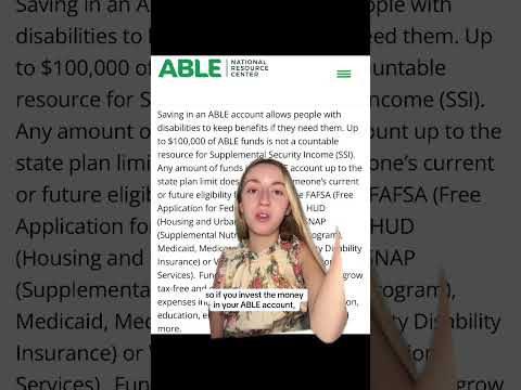 ABLE accounts for disabled people (NOT financial advice) #Disability #Disabled #Accessibility