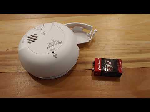 LOCKED Battery Drawer; First Alert Smoke Alarm Battery Change (SC9120B)