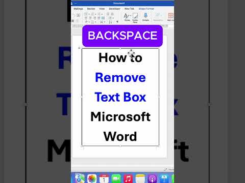 How to Remove Text Box Microsoft Word