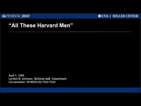 “All These Harvard Men”
