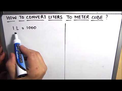 How to convert Liters to Cubic Meters / Converting Liters to Meters cube / Unit Conversion