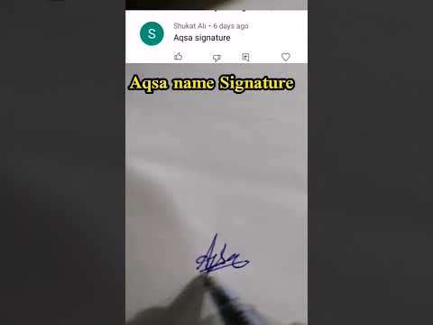 Aqsa name Signature Style unique attractive Stylish charming cute and Professional|Aqsa name Sign|