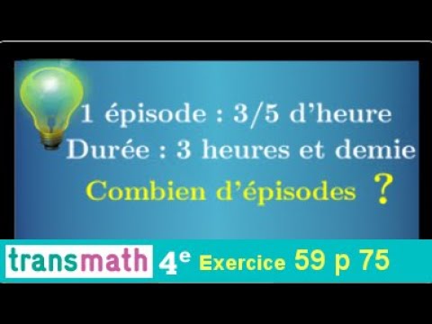 Fractions d'heure et de durée • comment convertir des fractions d'heure en minutes • Quatrième