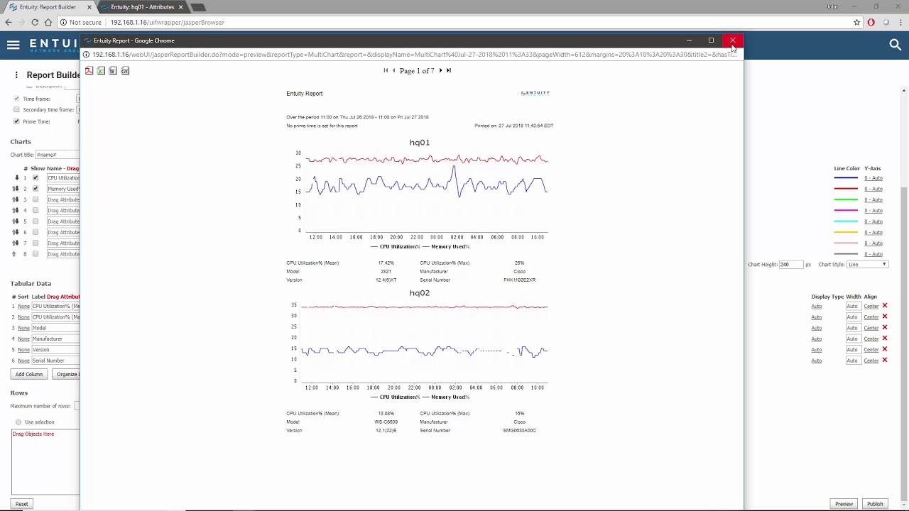 Building sub-reports for a Composite report