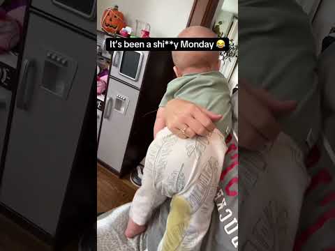 Baby Diaper Blowout: A Hilarious Monday Mishap#diaperblowout #babymishaps #parentinghumor