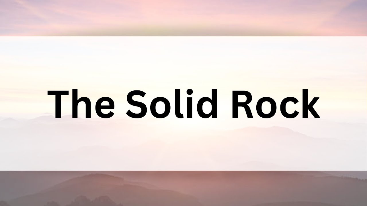 The Solid Rock | Eb Major | Sing Along | Instrumental Piano