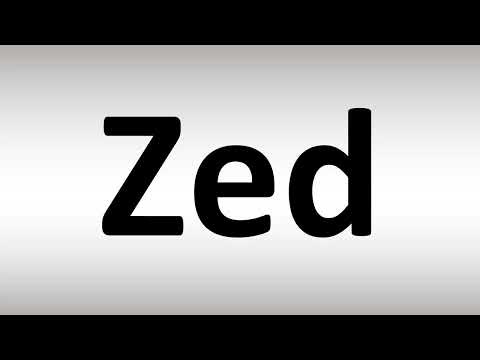 How to Pronounce Zed (Z)