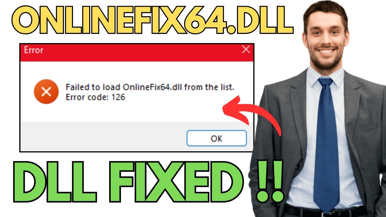 How To Fix “Failed to Load onlinefix64.dll” Error Code 126 2026 | 100%Working !!