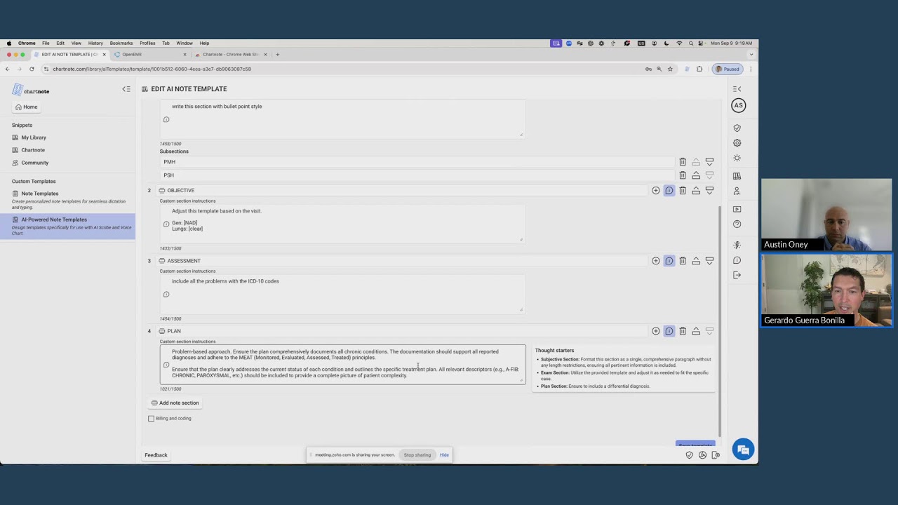 Chartnote Webinar - AI Scribe demo and more
