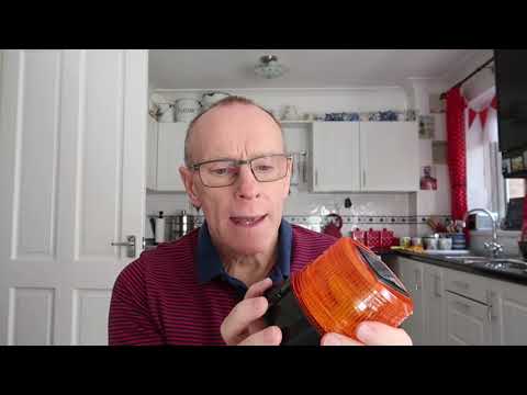 Emergency Flashing Beacon review. Hazard Amber warning light. Slow moving vehicle etc.