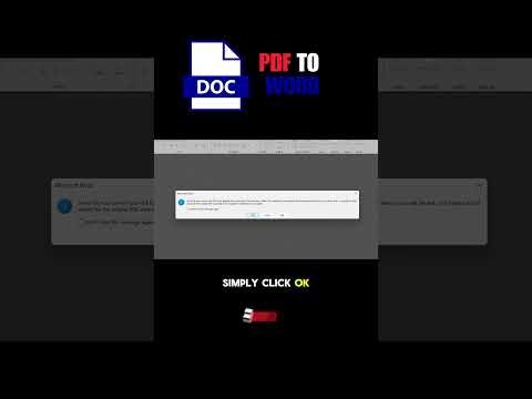 How to Convert PDF to Word Document in Microsoft Word | The Easiest Way #office365 #microsoftword