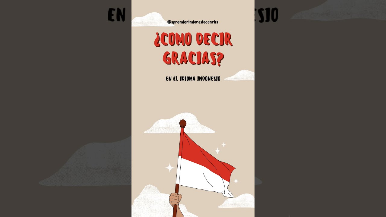 Aprender Indonesio Con Nativa : Como Decir Gracias En Bahasa Indonesia - Nivel A1 #shorts