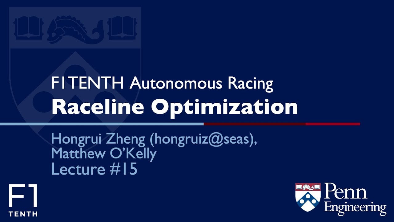 F1TENTH Autonomous Racing: Raceline Optimization