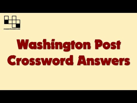 Washington Post Crossword Answers for Thursday, May 5, 2022 ( 2022-05-05 )