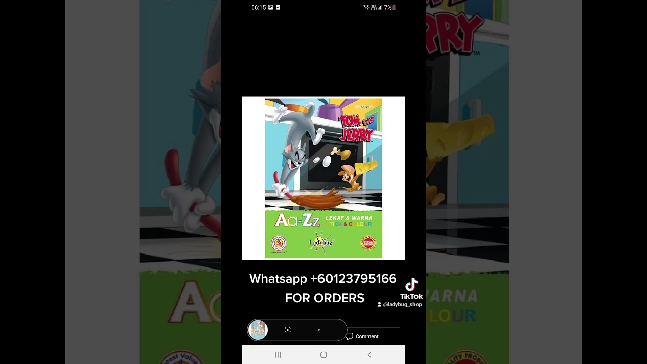 Tom & Jerry B5 Size 16 Pages Colouring and Sticker Books