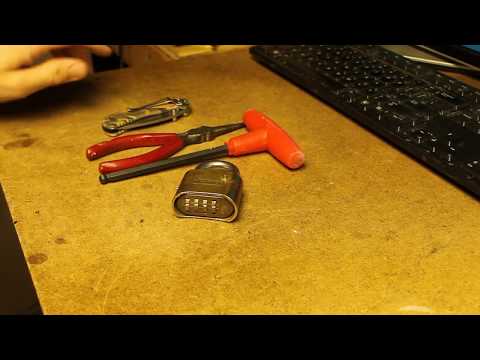 Lock Picking the Master 175 Four Digit Lock - Disassembly and Decoding