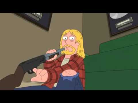 Family Guy Stewie saves Kurt Cobain