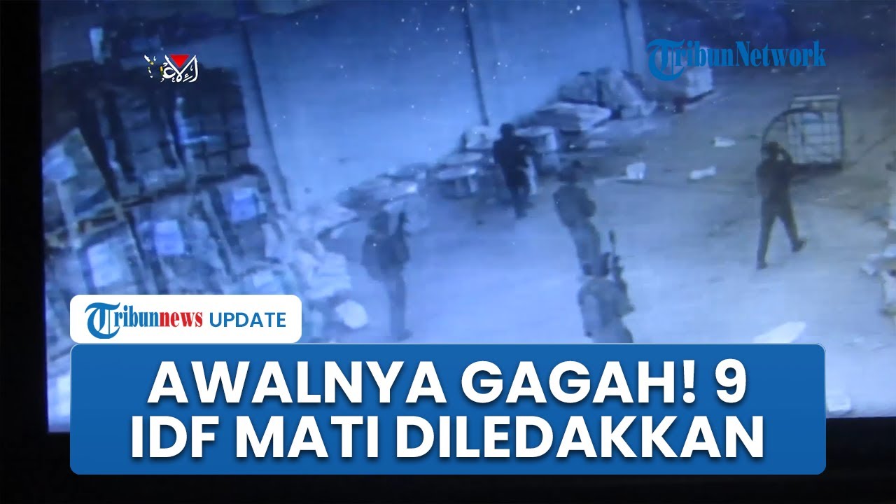 Video Detik-detik 9 Tentara Israel dan Anjing Pelacak Diledakkan Hamas ...