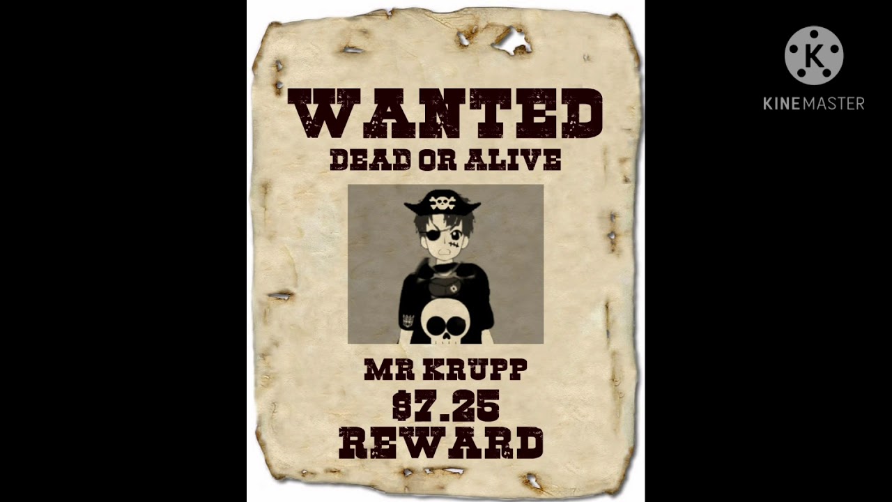My Wanted Poster Template