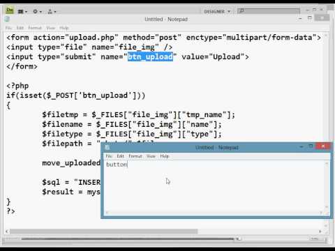 php 1 how to upload image to folder and insert record to database