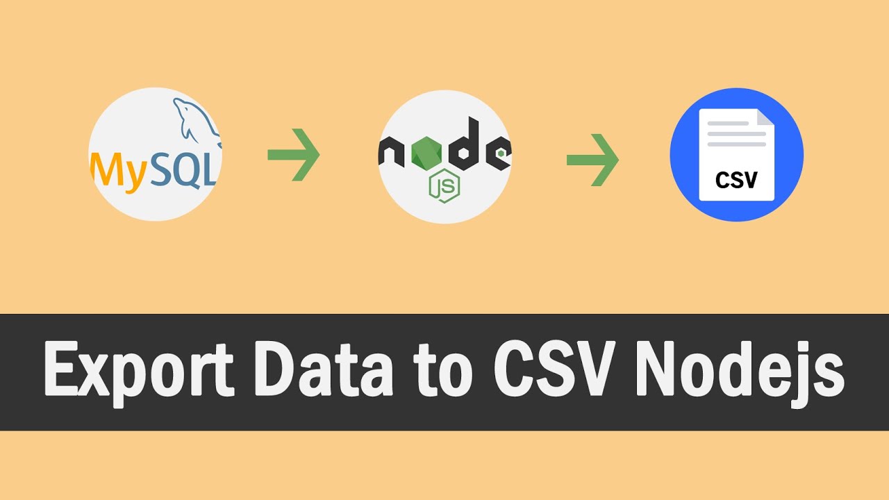 Export Data to CSV Nodejs