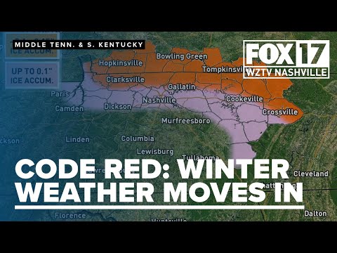 CODE RED: Winter Weather Moves Into Middle Tennessee