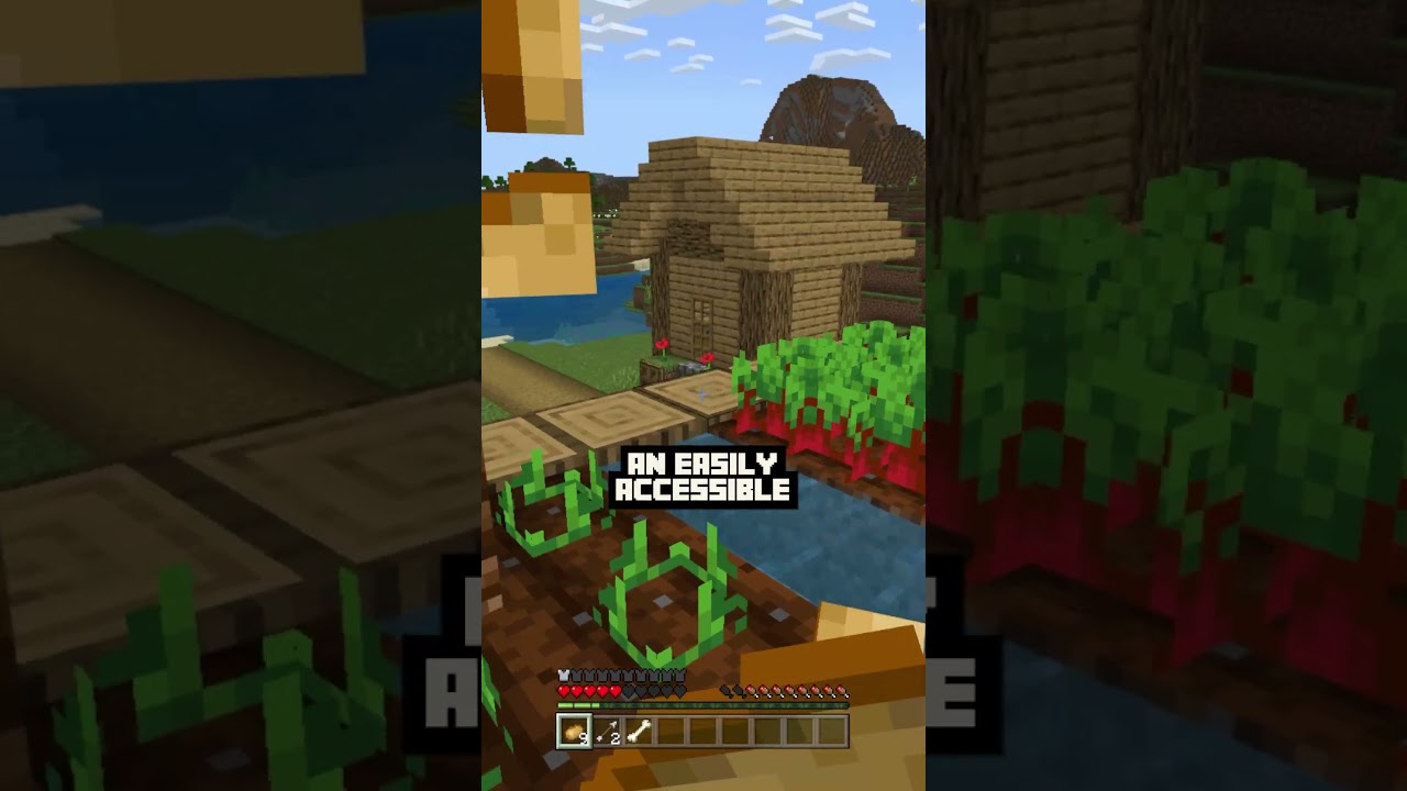 🥔🍽️Minecraft Potato Village Farming🚜🔥