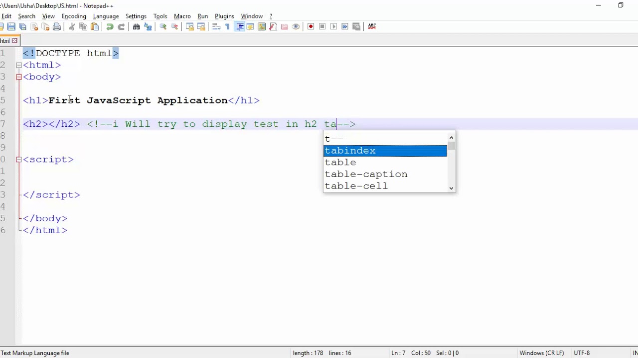 JavaScript - First Hello World Example - Intact Abode