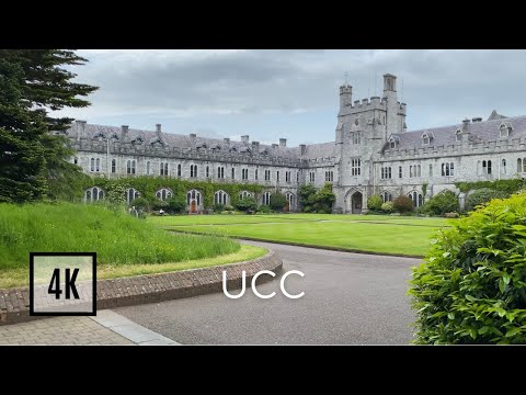 UCC Walking Tour, Cork City, Ireland 2023 l 4K & 3D Audio (campus)