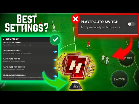Best Gameplay Settings in Fc Mobile Explained! Auto-Switch Glitch?
