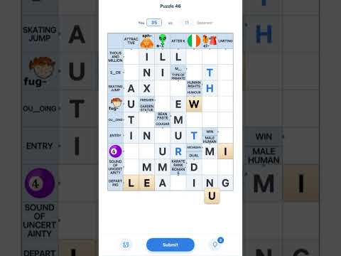 Solution of Crossword Master (Puzzle 46) #crossword #crosswordMaster #games #brainteasers