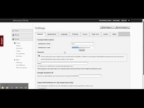 tedprize settings part1 general tab