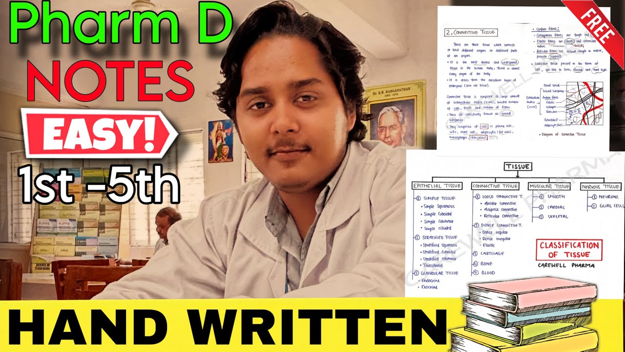 Pharm D Notes (1st–5th Year) 📚 | Easy & Handwritten Notes FREE Download! | @carewellpharma