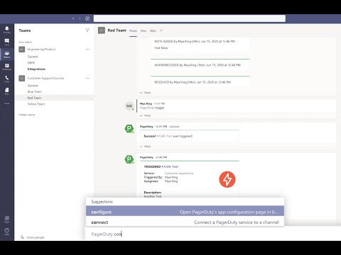 PagerDuty Microsoft Teams Integration How-to Video