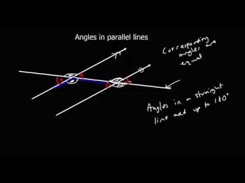 Angles in parallel lines