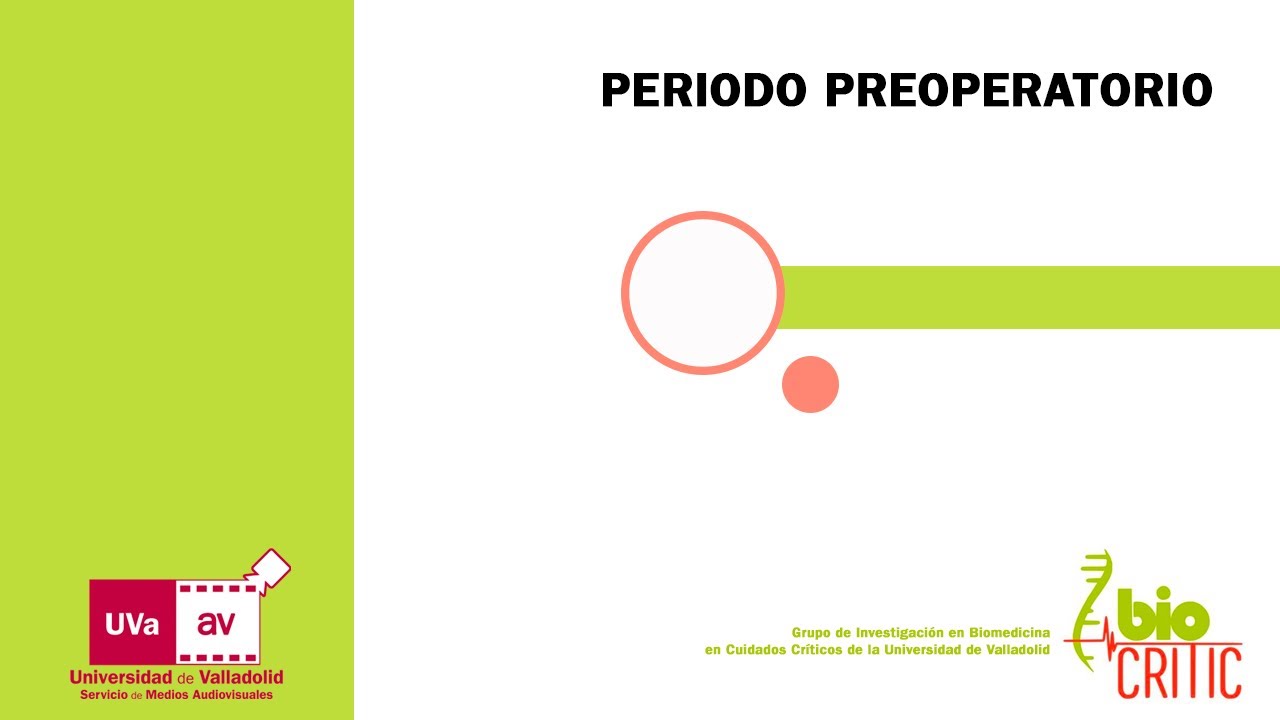 PERIODO PREOPERATORIO