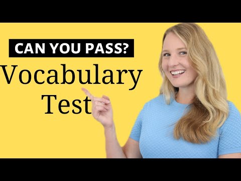 TEST Your English Vocabulary! Do you know these English Words?