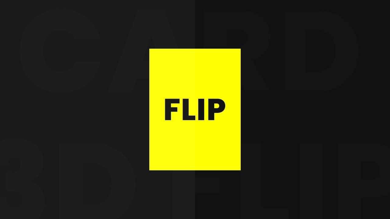 CSS 3D Flip Card Hover Effects | Beginners