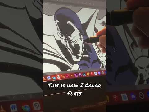 This is How I color flats on csp #spawn #hellspawn #comics #manga #marvel #dc #image #artist #fyp