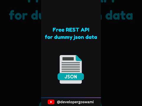 Free REST API For Dummy JSON Data