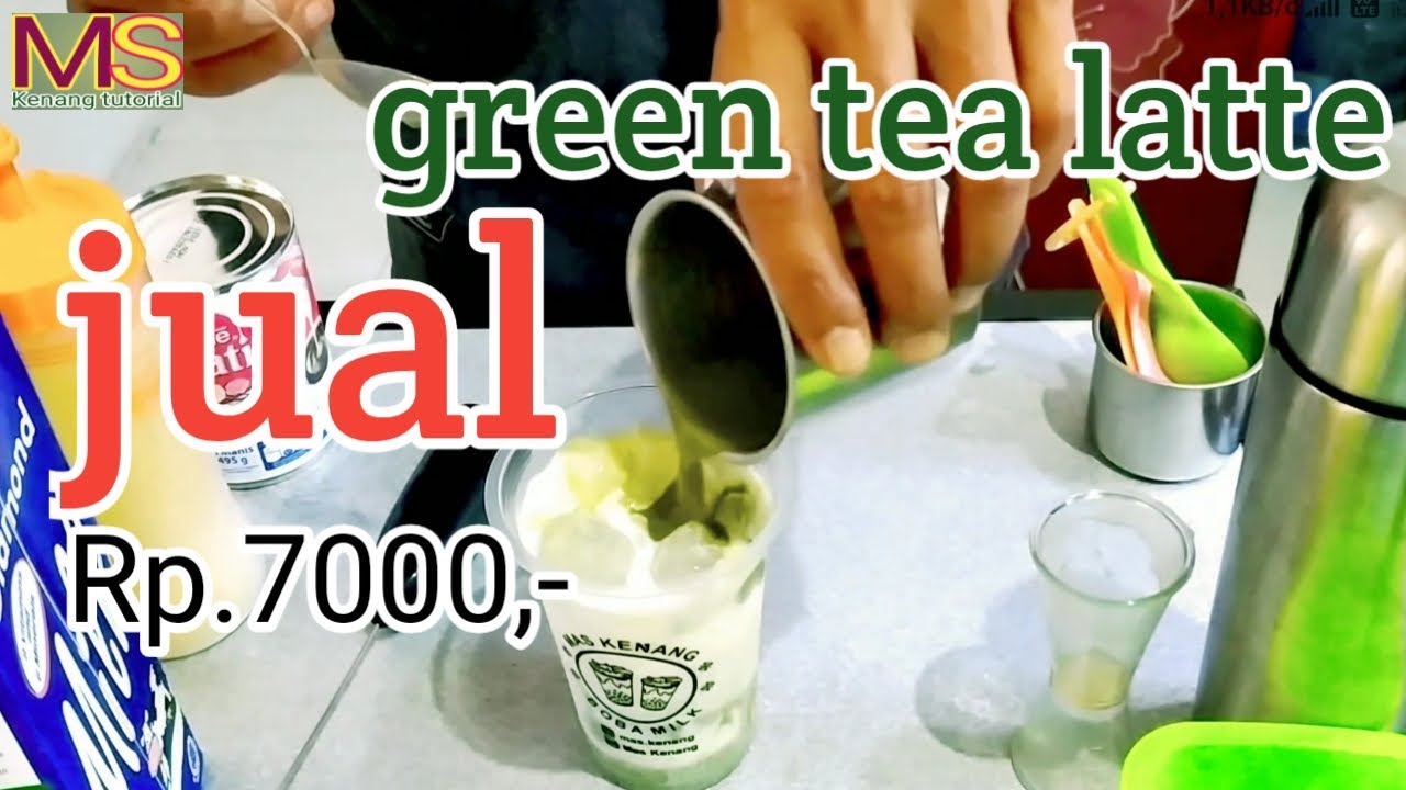 resep matcha/green tea latte || minuman kekinian untuk di jual