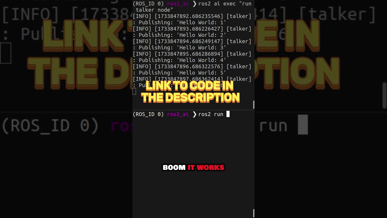 ROS2: ros2ai - LLM EMPOWERED command line interface #ros2 #gpt #openai