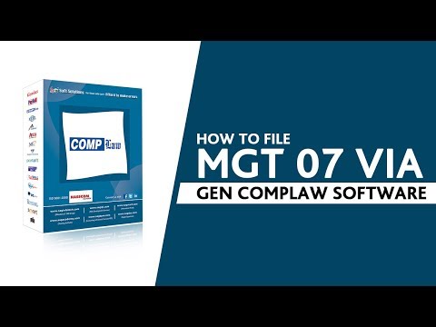 MGT 7 Filing Procedure | How to File MGT 7 via Gen CompLaw XBRL software