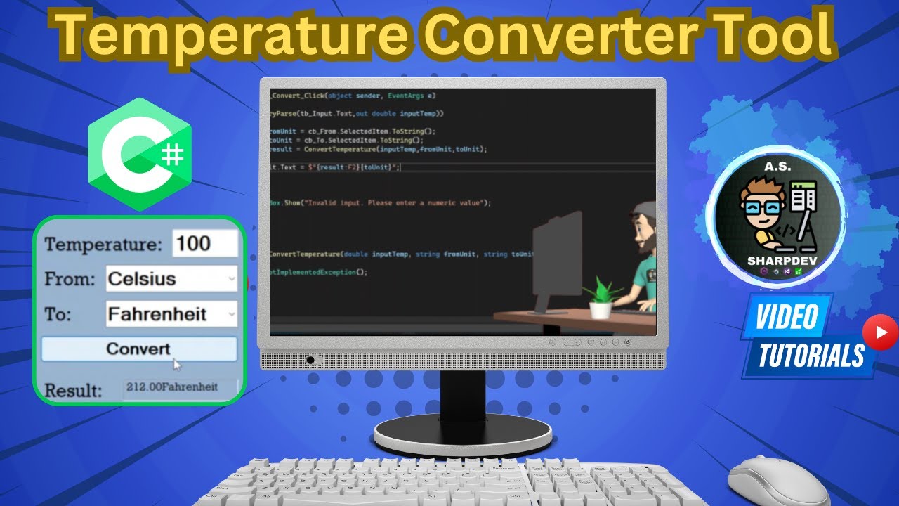 Build a Temperature Converter Tool C# WinForms