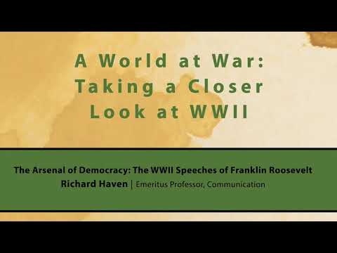 The Arsenal of Democracy The WWII Speeches of Franklin Roosevelt