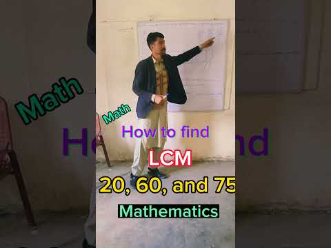 How to find LCM of 20,60,75 || find the LCM of 20,60,75 by using prime factorization method