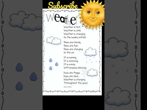Weather rhyme| listenandpractice| #shorts #trending #ytshorts #englishlistening