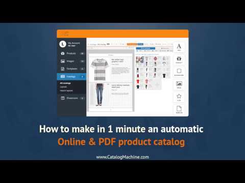 How to make an automatic Online & PDF product catalog in 1 minute