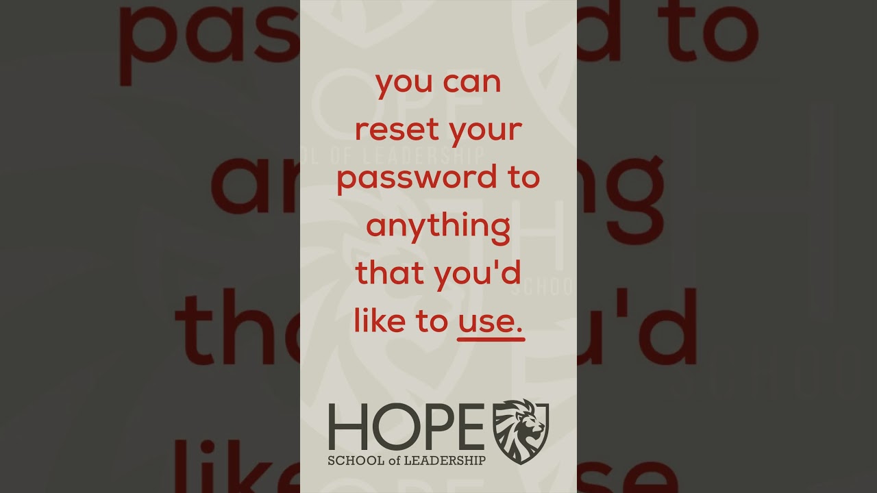 Reset Your Canvas Password